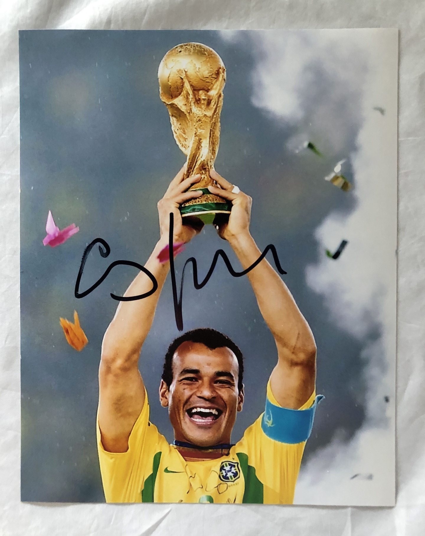 Cafu Signed 8x10 Photo Brazil Soccer Legend 1 - Memorabilia For Less