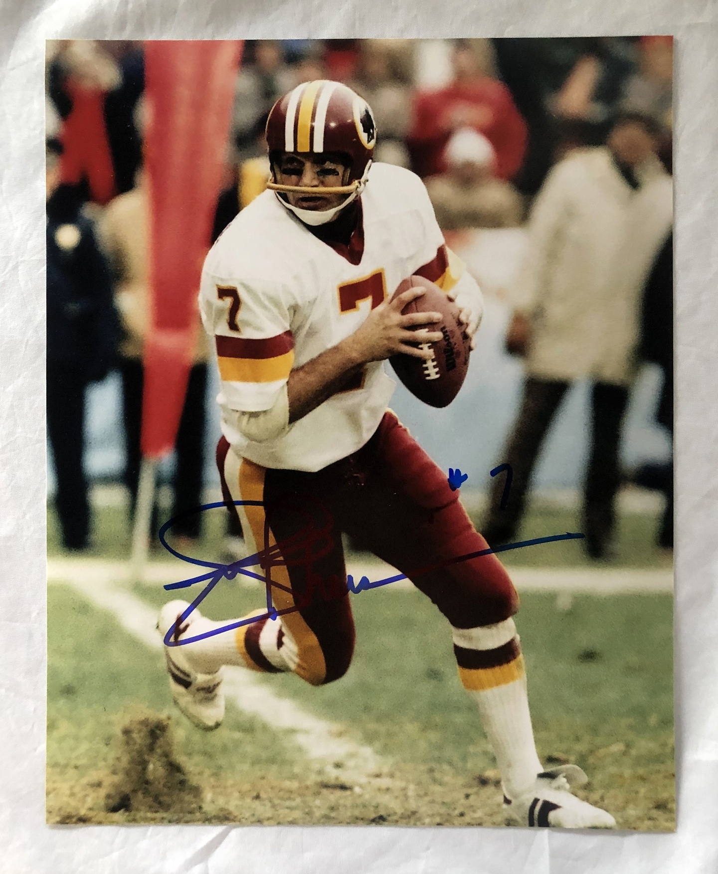 Washington Redskins Joe Theismann Signed 8x10 Photo 1 - Memorabilia For ...