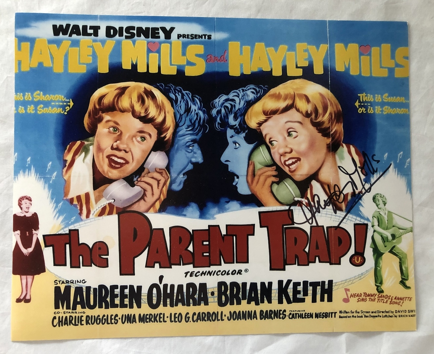 Hayley Mills Signed 8x10 Photo The Parent Trap - Memorabilia For Less
