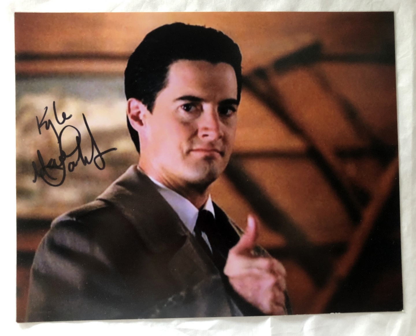 Kyle MacLachlan Signed 8x10 Photo Twin Peaks 1 - Memorabilia For Less