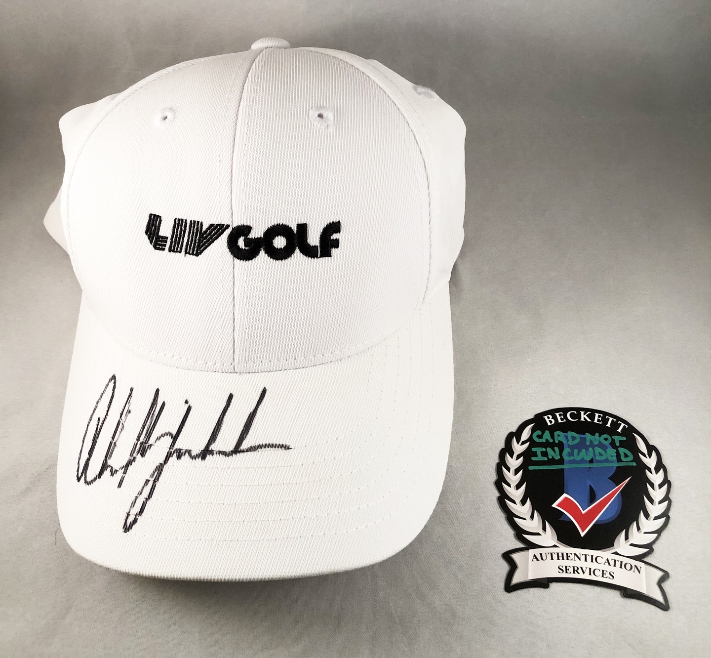 Phil Mickelson Signed Hat Liv Golf Beckett BAS - Memorabilia For Less