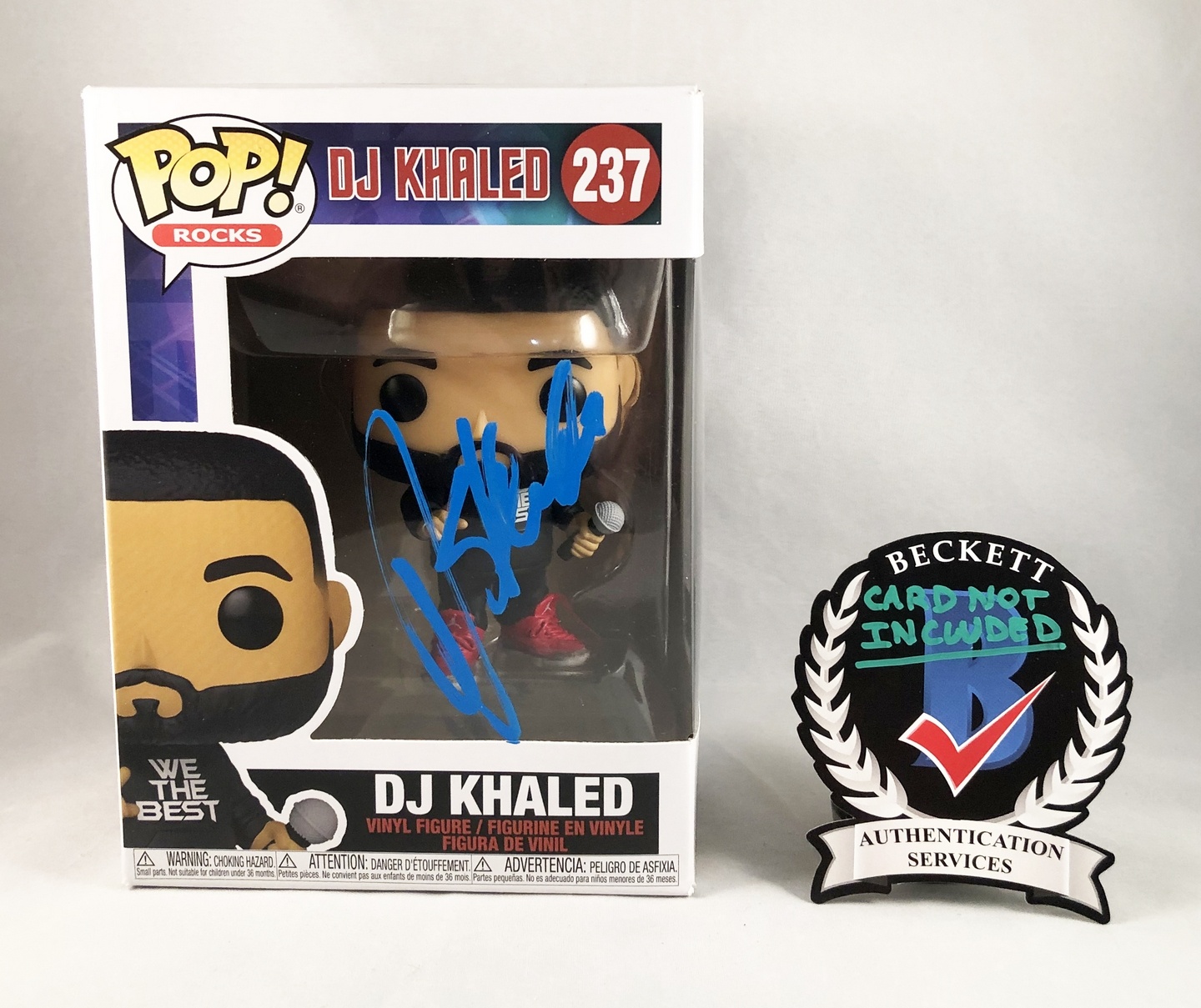 DJ Khaled Signed Funko Pop Beckett BAS 2 - Memorabilia For Less
