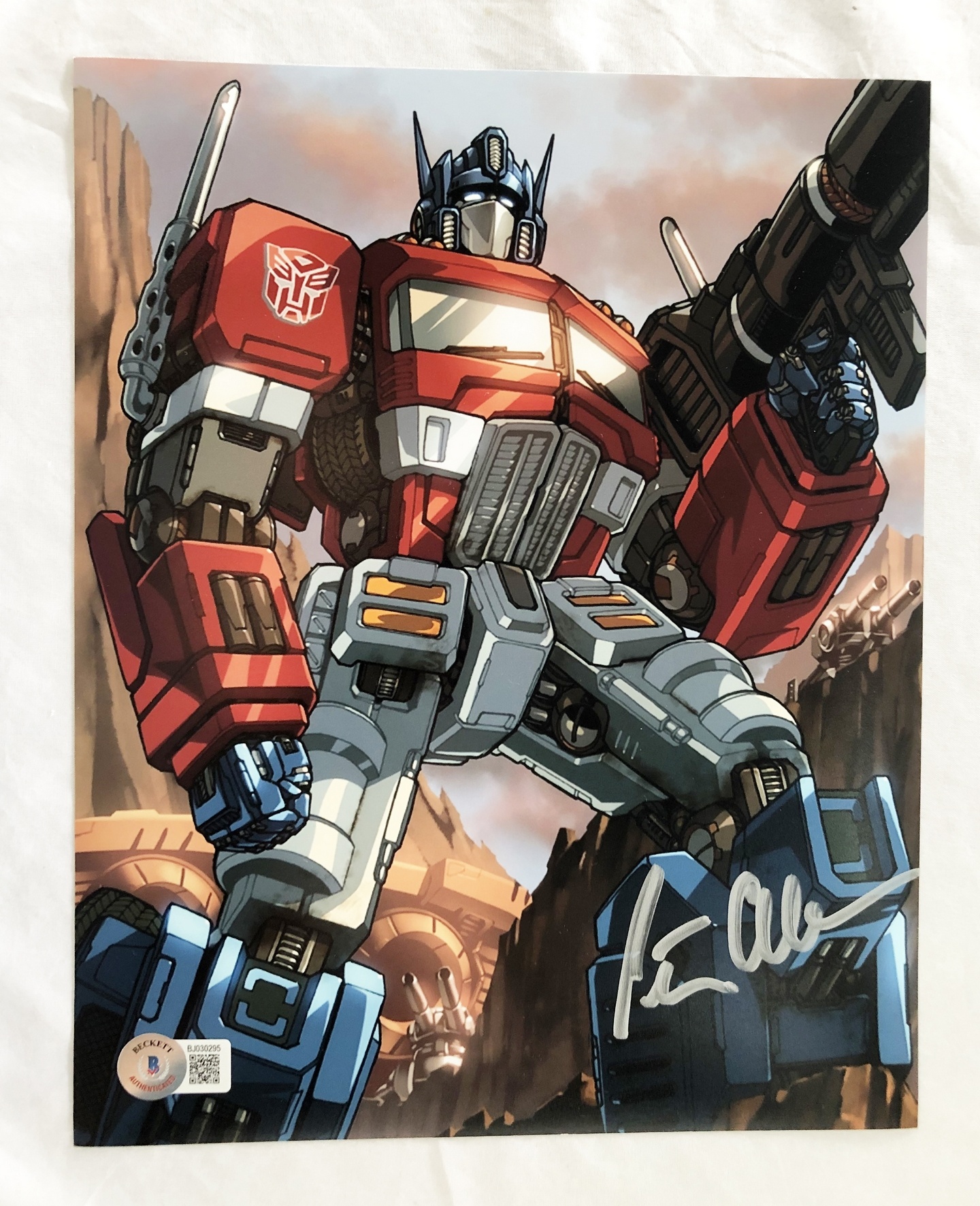 Peter Cullen Signed 8x10 Photo Transformers Optimus Prime Beckett BAS ...