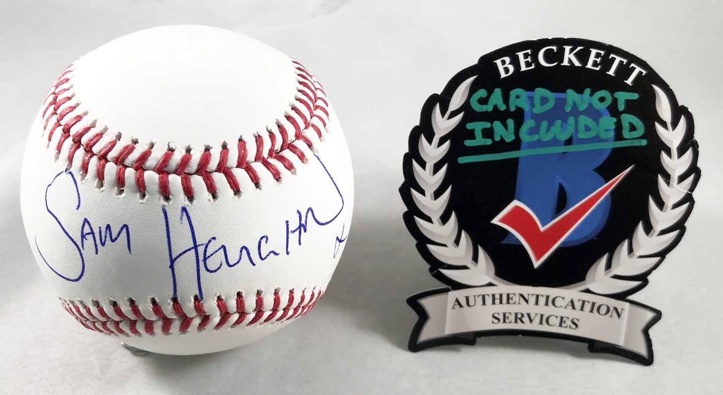 Sam Heughan Signed Authentic MLB Baseball Beckett BAS Outlander 1 ...