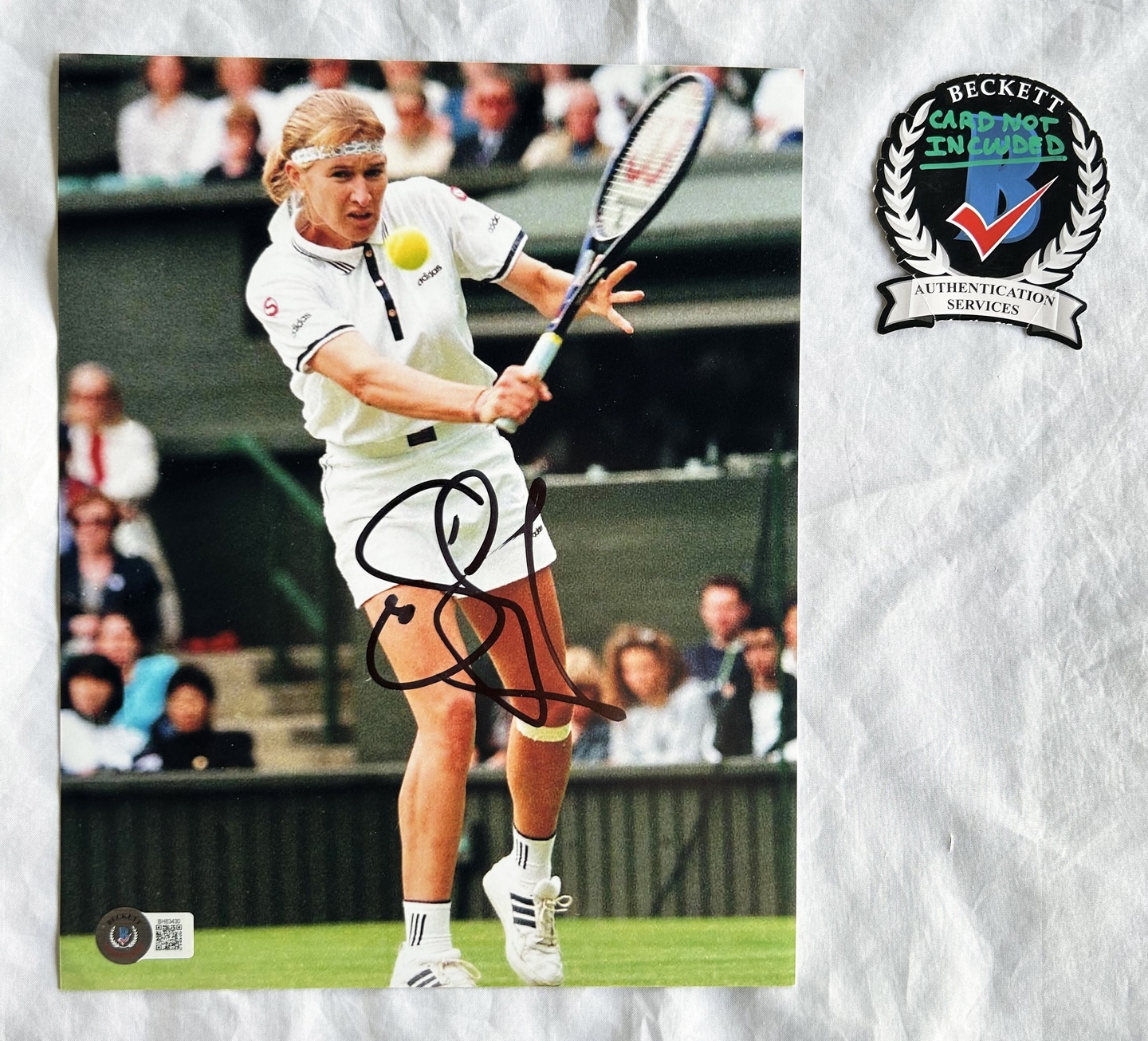 Steffi Graf Signed 8x10 Photo Beckett BAS - Memorabilia For Less