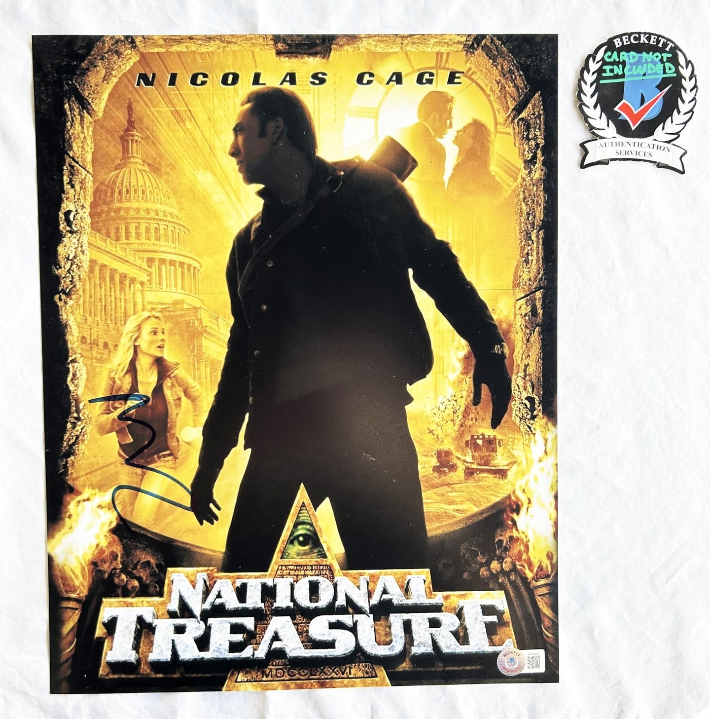 Nicolas Cage Signed 11x14 Photo National Treasure Beckett BAS ...