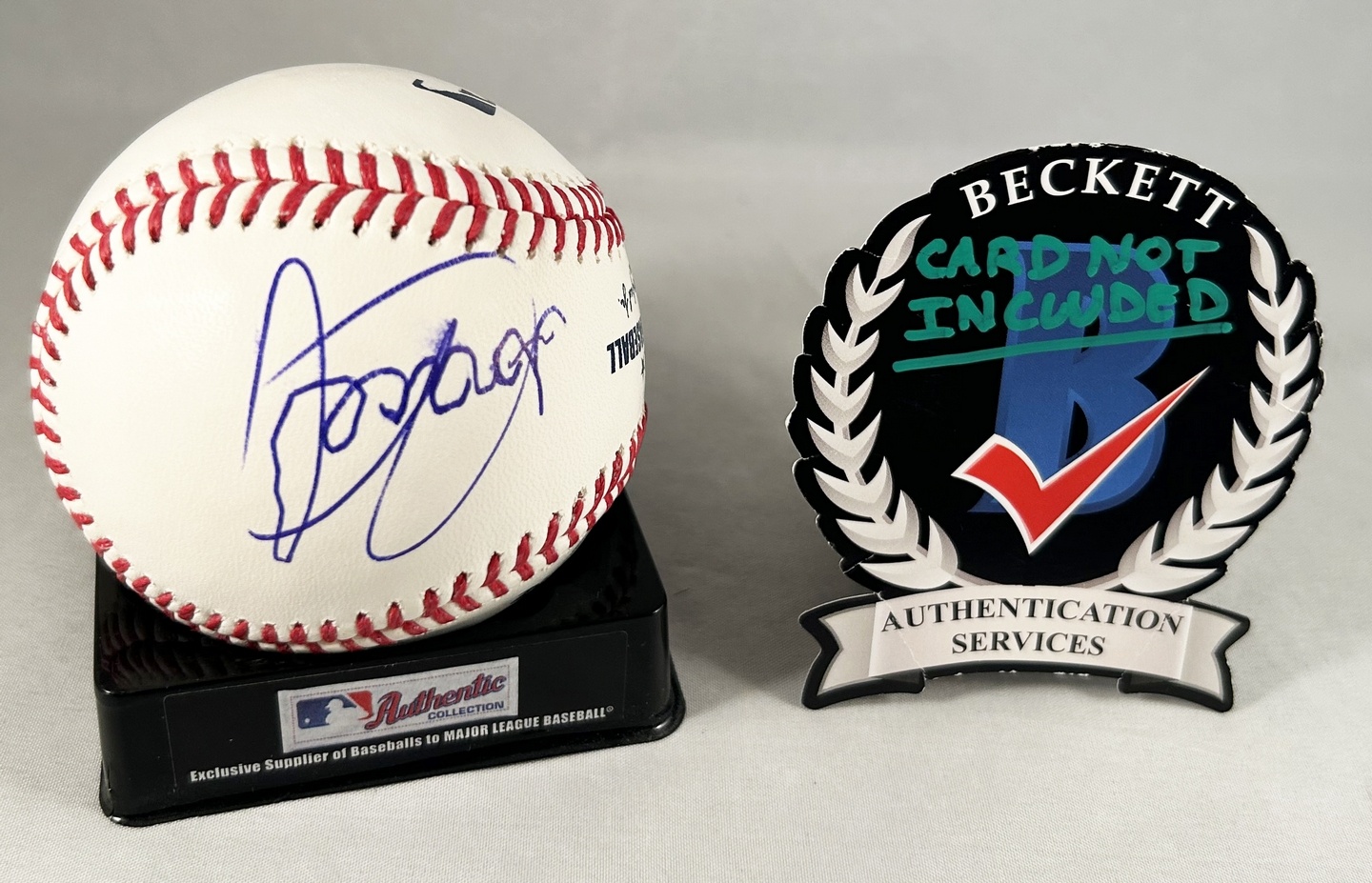 Anuel AA Signed Authentic MLB Baseball Beckett BAS - Memorabilia For Less
