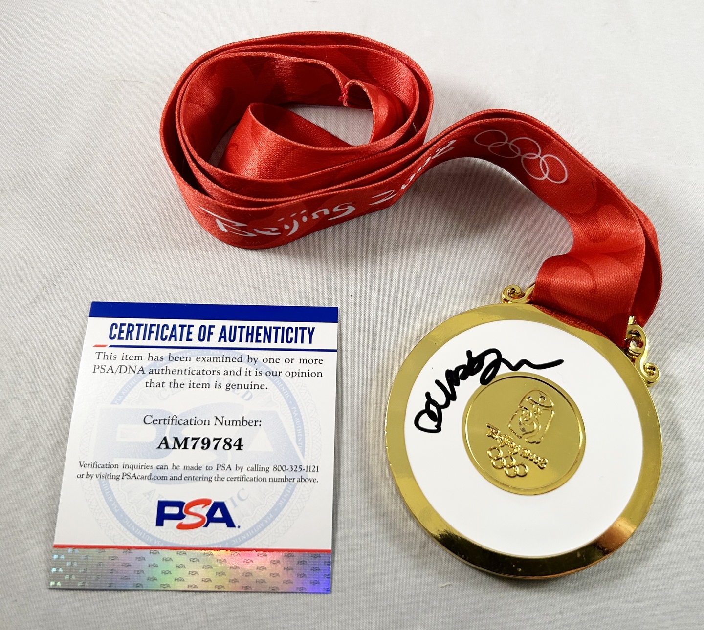 Nastia Liukin Signed Gold Medal Beijing 2008 Olympics PSA/DNA ...