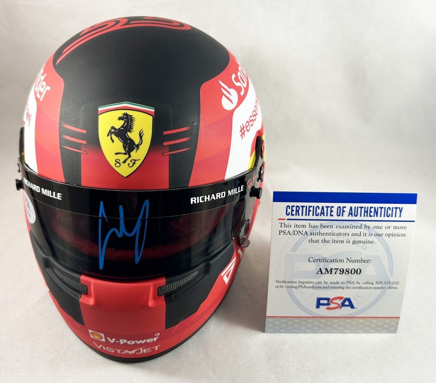 Carlos Sainz Signed Mini Helmet 1:2 2022 Ferrari F1 Formula 1 PSA/DNA ...