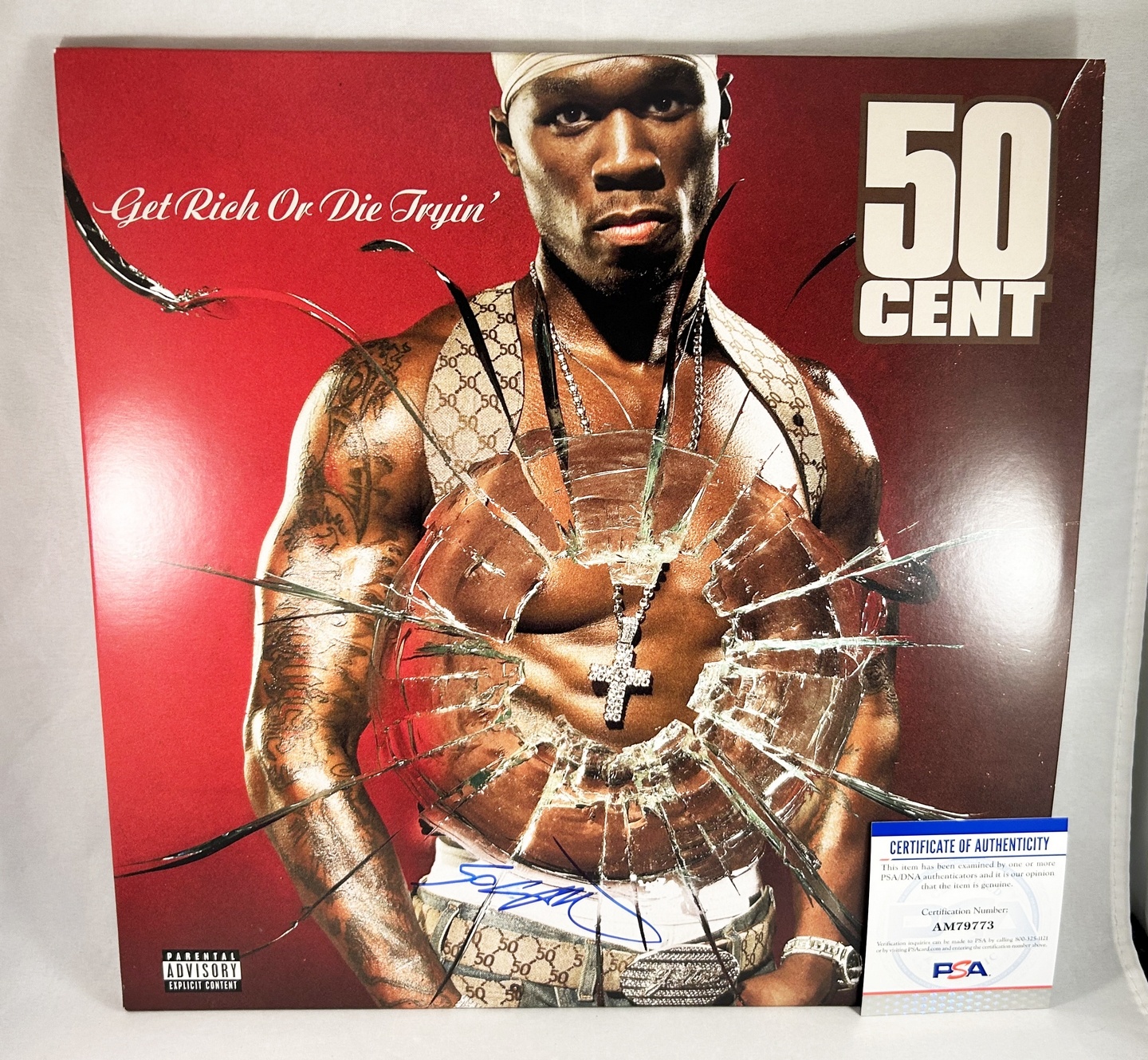50 Cent Signed LP Vinyl Get Rich Or Die Tryin PSA/DNA - Memorabilia For ...