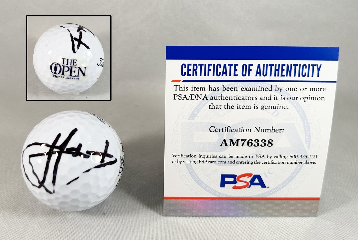 Cameron Smith Signed Golf Ball 2022 The Open Championship 150 PSA/DNA 4 ...