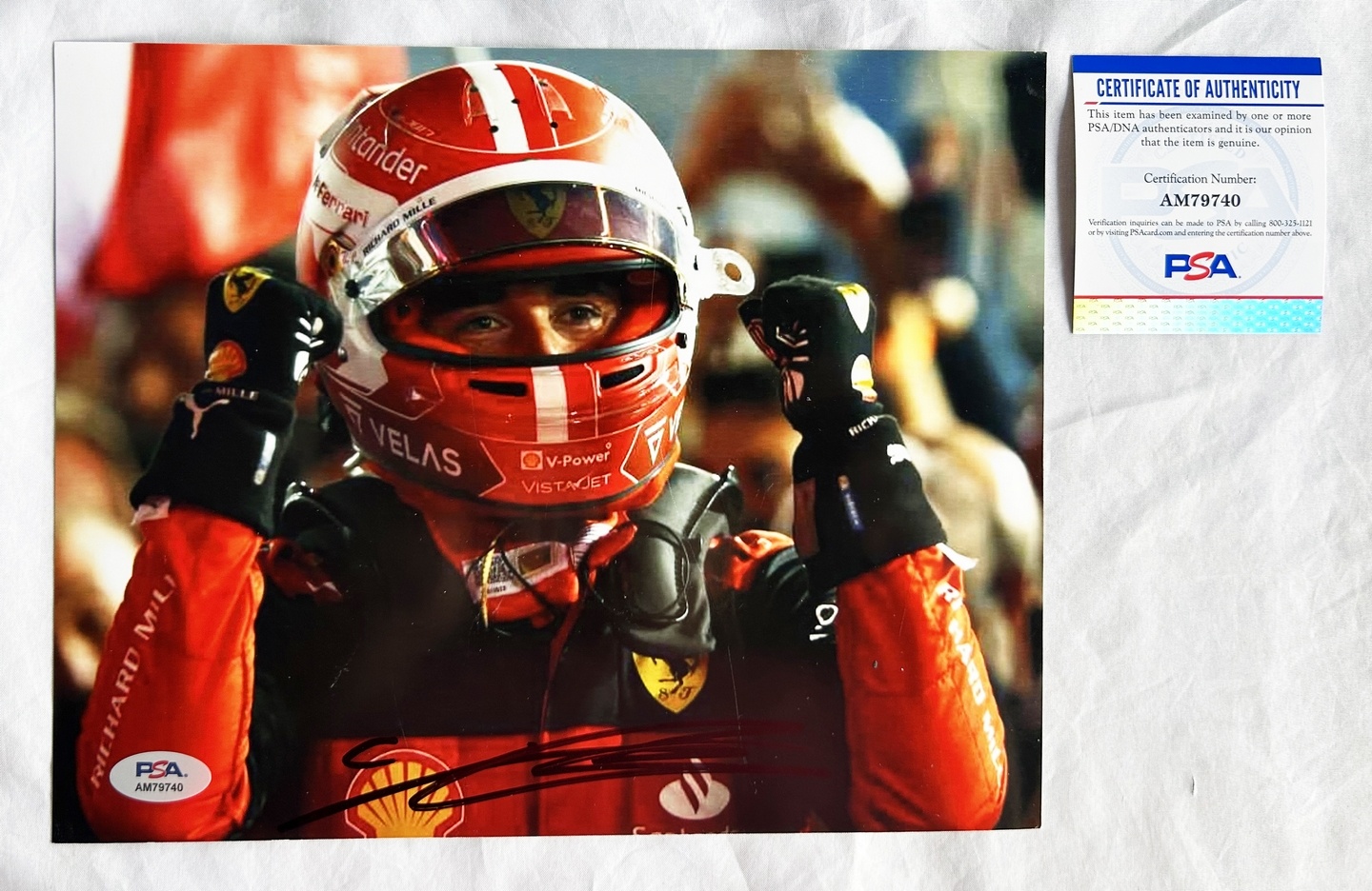Charles Leclerc Signed 8x10 Photo Formula 1 F1 Ferrari PSA/DNA 2 ...