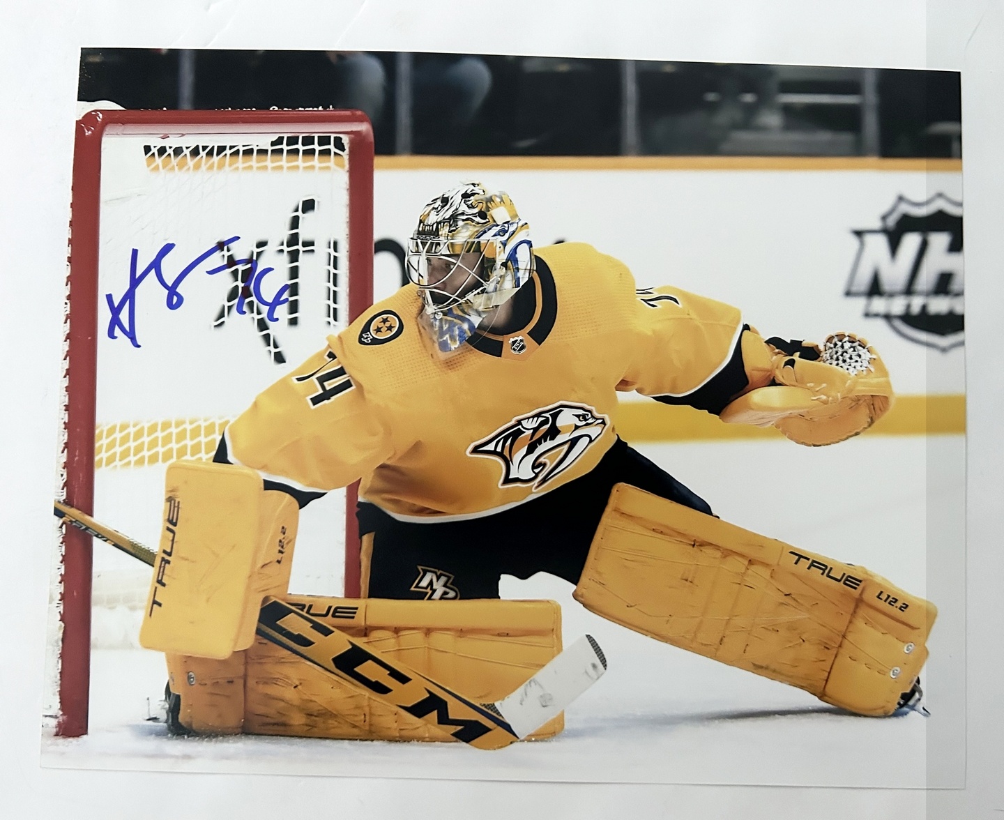 Juuse Saros Signed 8x10 Photo Nashville Predators - Memorabilia For Less