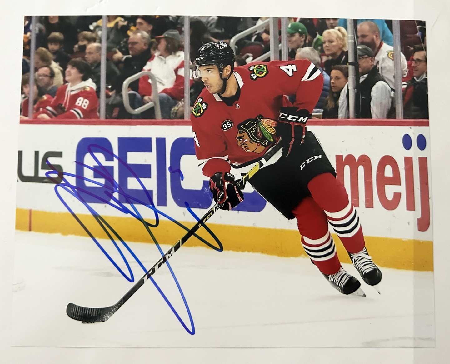 Seth Jones Signed 8x10 Photo Chicago Blackhawks - Memorabilia For Less