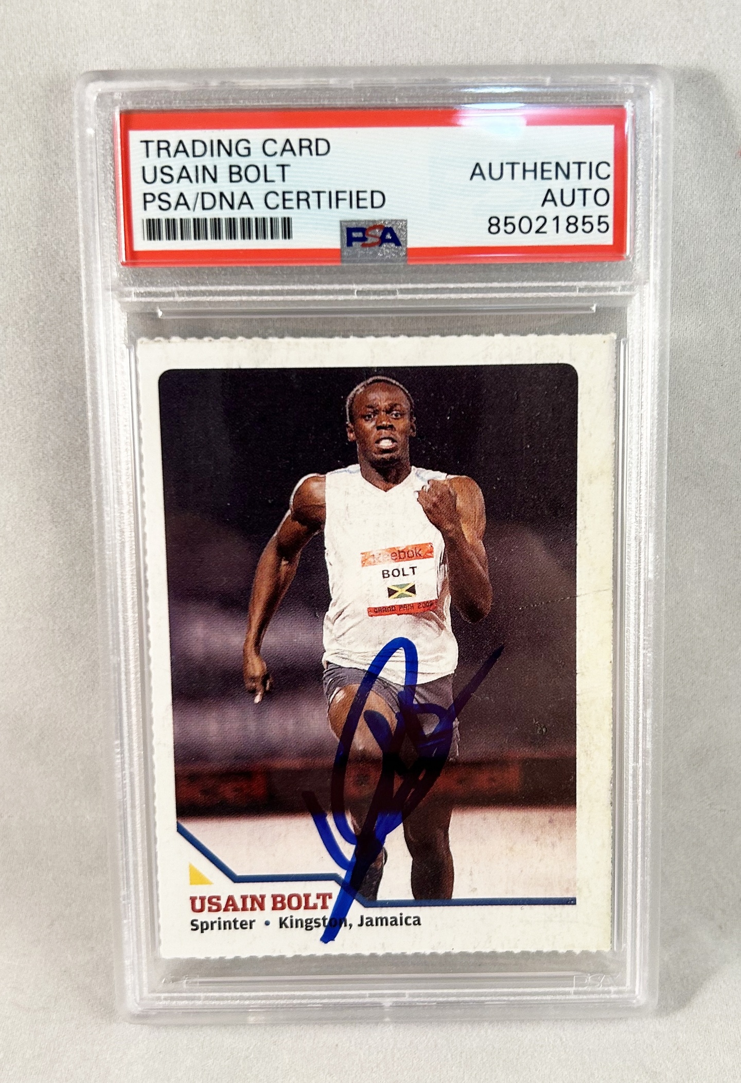 Usain Bolt Signed Rookie Card SI Kids Olympic Champion SA/DNA ...