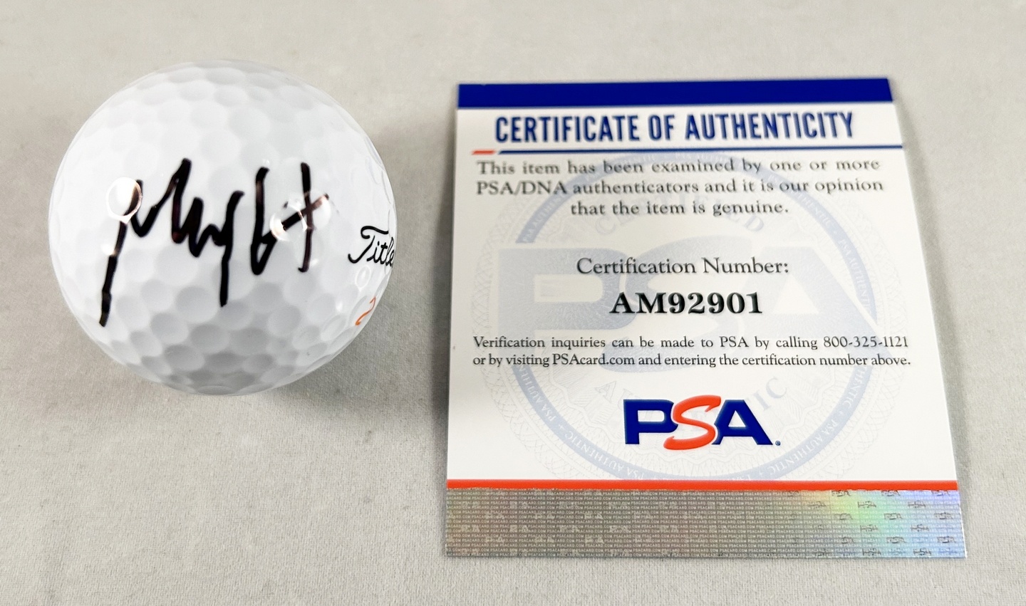 Max Homa Signed Golf Ball PSA/DNA - Memorabilia For Less