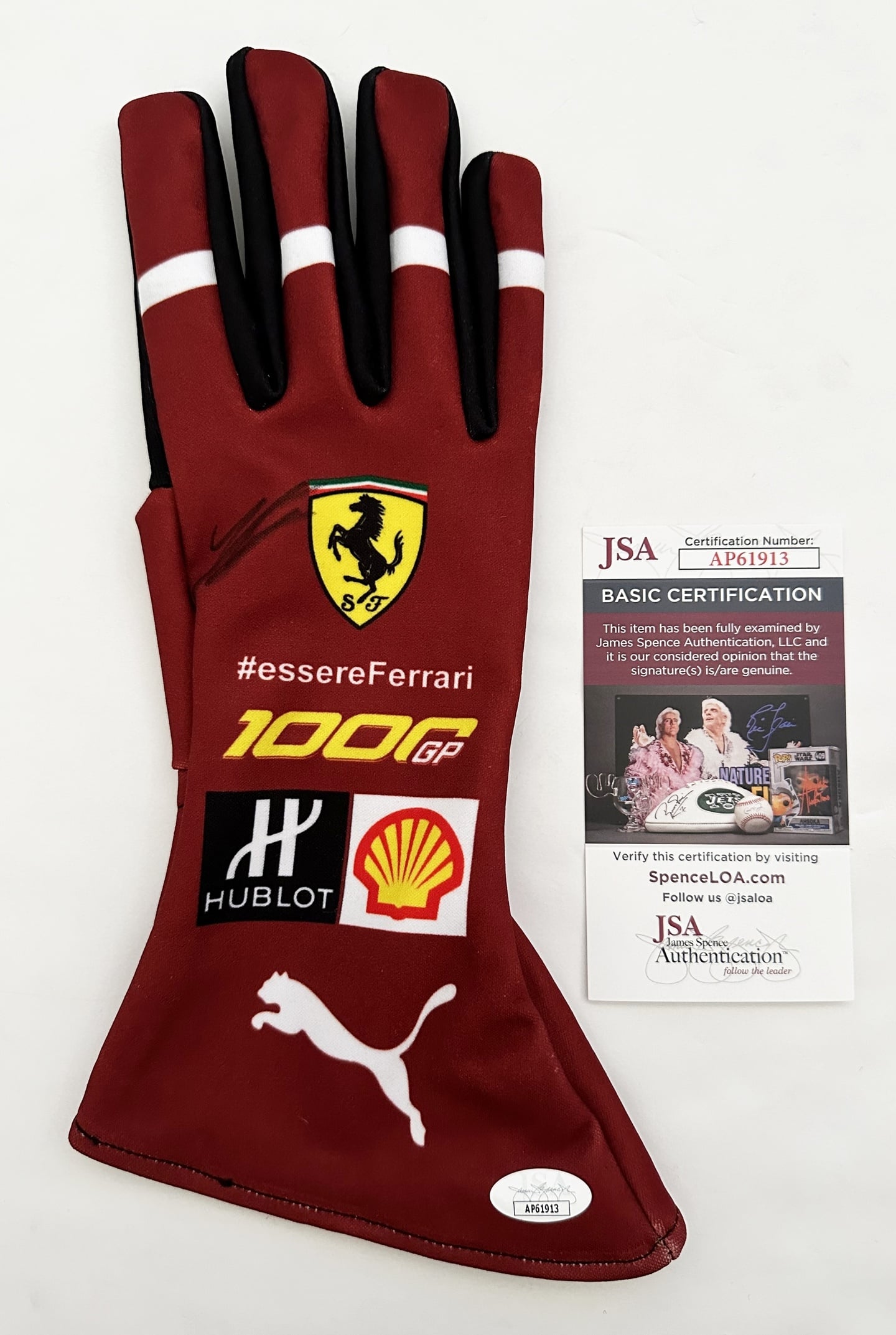 Charles Leclerc Signed Glove Ferrari F1 Formula 1 JSA 5 - Memorabilia ...