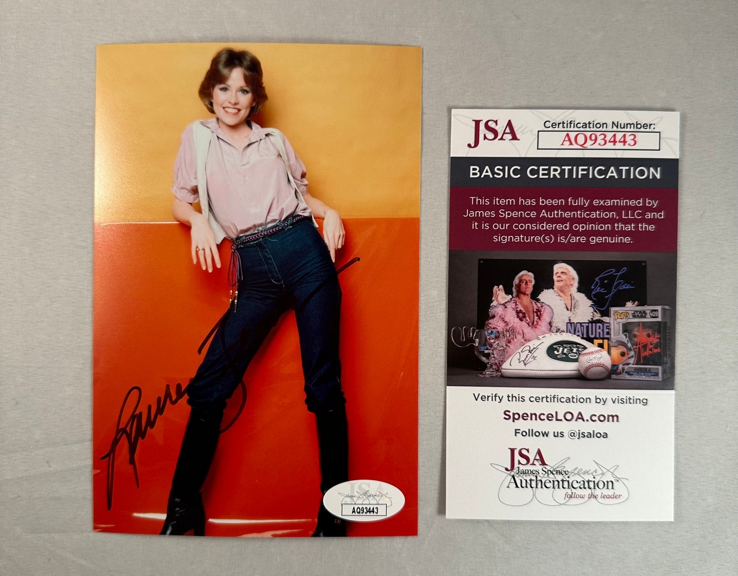 Lauren Tewes Signed 4x6 Photo JSA - Memorabilia For Less