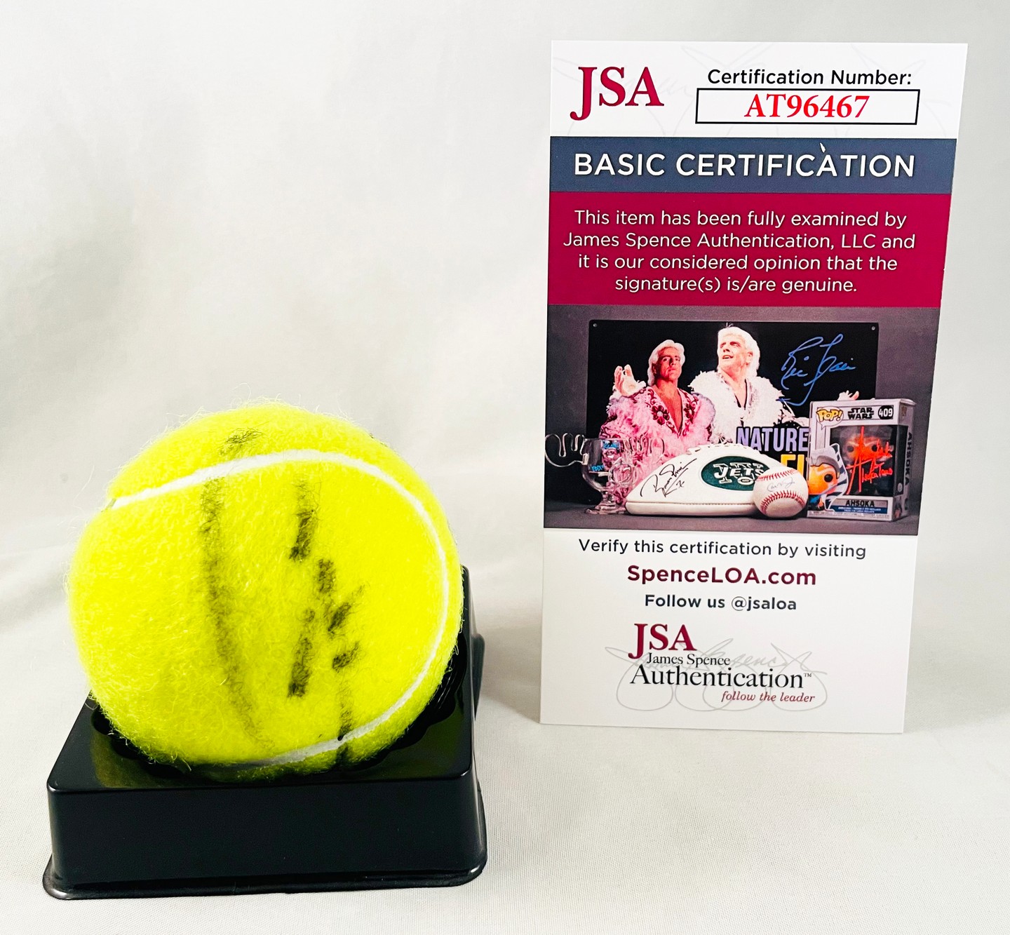 Carlos Alcaraz Signed Tennis Ball US Open JSA 1 - Memorabilia For Less