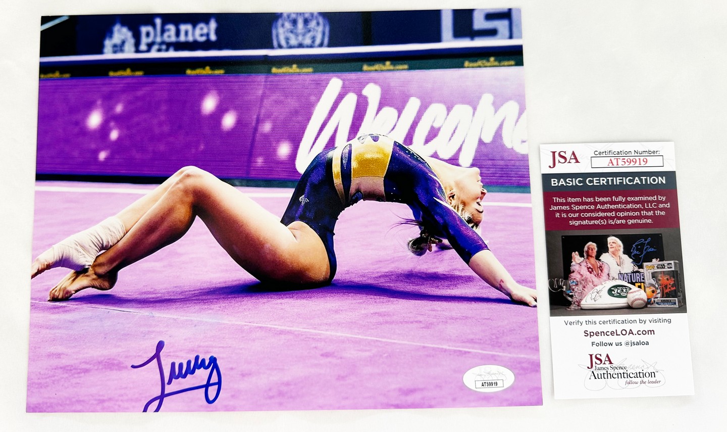 Olivia Dunne Signed 8x10 Photo LSU JSA - Memorabilia For Less