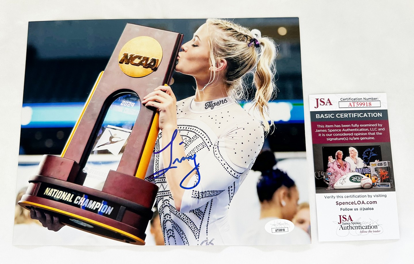 Olivia Dunne Signed 8x10 Photo LSU JSA 1 - Memorabilia For Less