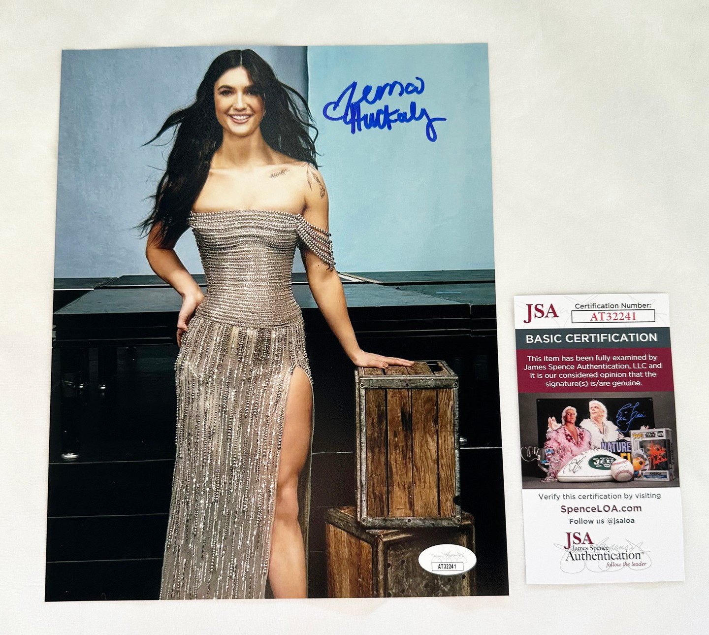 Brenna Huckaby Signed 8x10 Photo SI Swim JSA - Memorabilia For Less