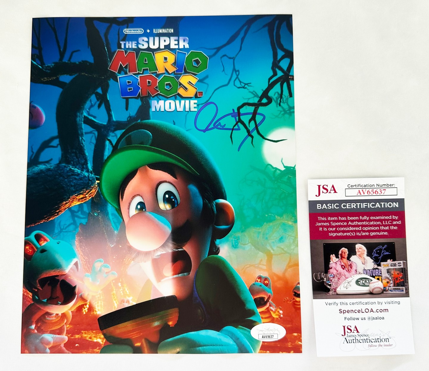 Charlie Day Signed 8x10 Photo Luigi Mario Bros JSA 9 - Memorabilia For Less
