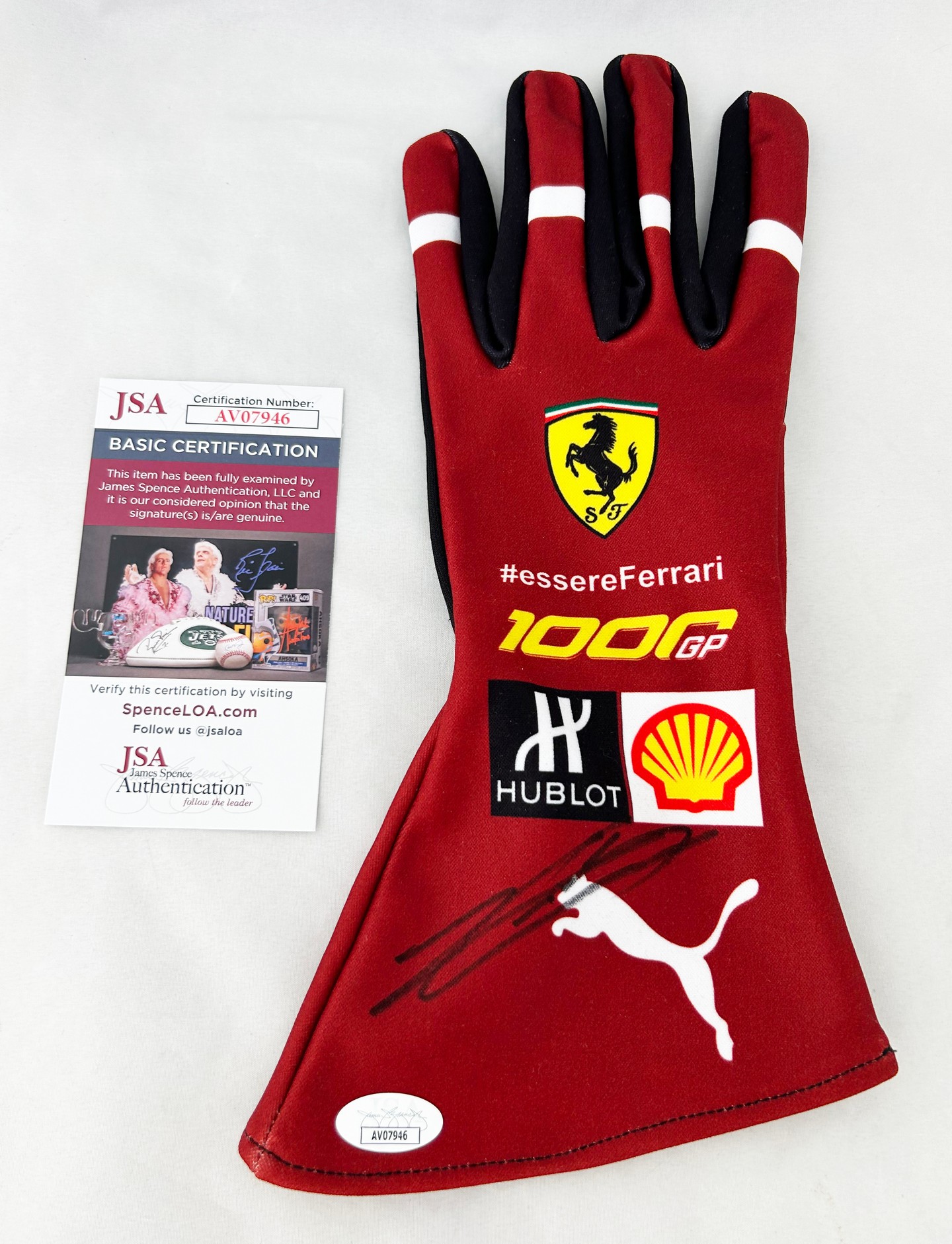 Charles Leclerc Signed Glove Ferrari F1 Formula 1 JSA 4 - Memorabilia ...