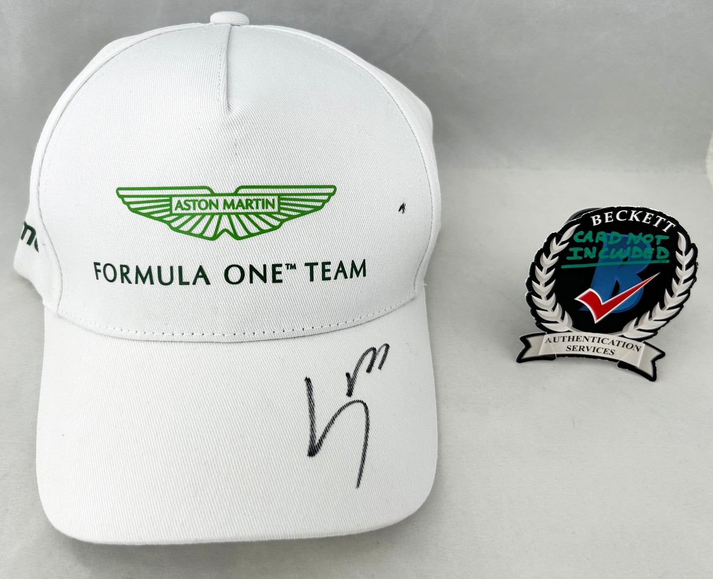 Lance Stroll Signed Hat Aston Martin Formula 1 F1 Beckett BAS ...