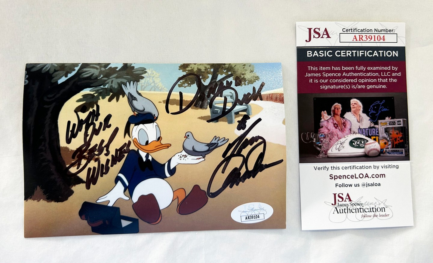 Tony Anselmo Signed 4x6 Photo JSA - Memorabilia For Less