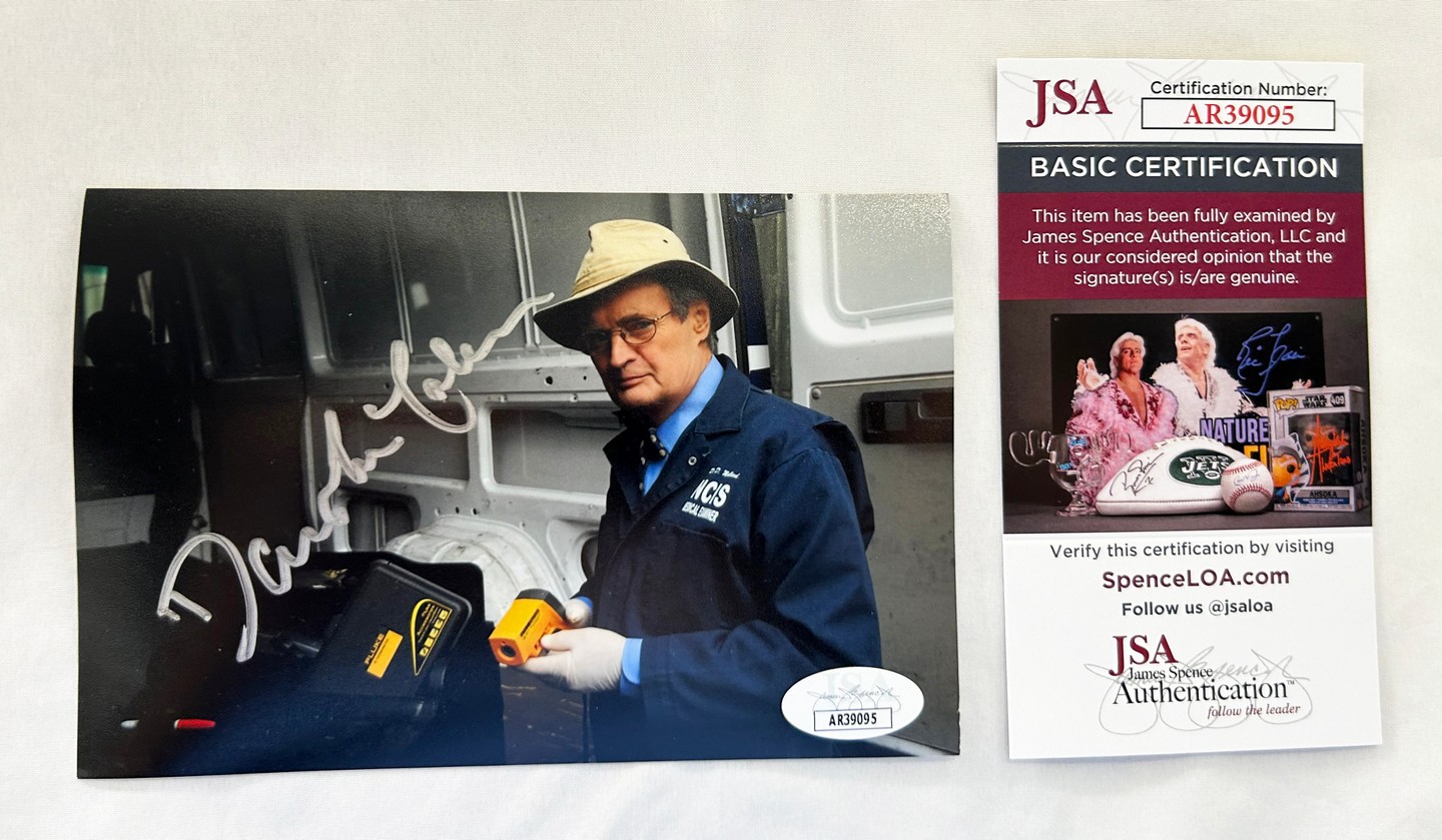 David McCallum Signed 4x6 Photo JSA - Memorabilia For Less