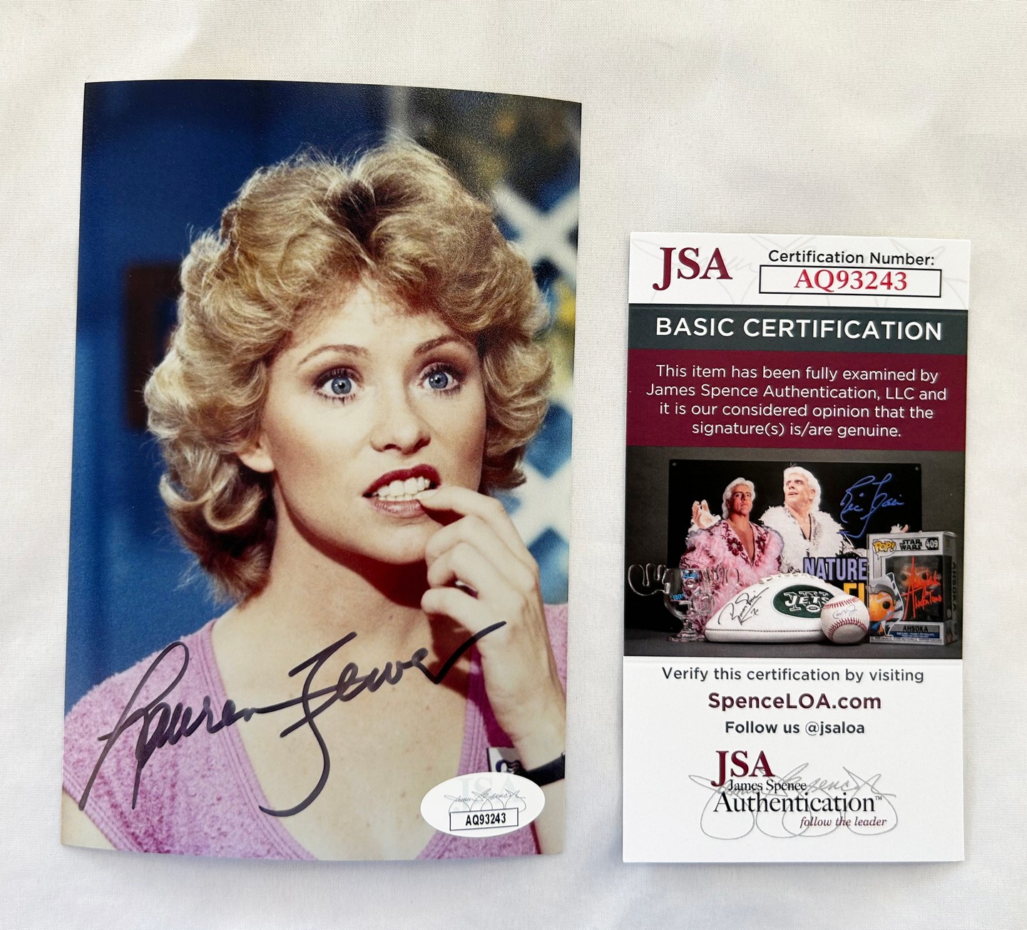 Lauren Tewes Signed 4x6 Photo JSA 1 - Memorabilia For Less