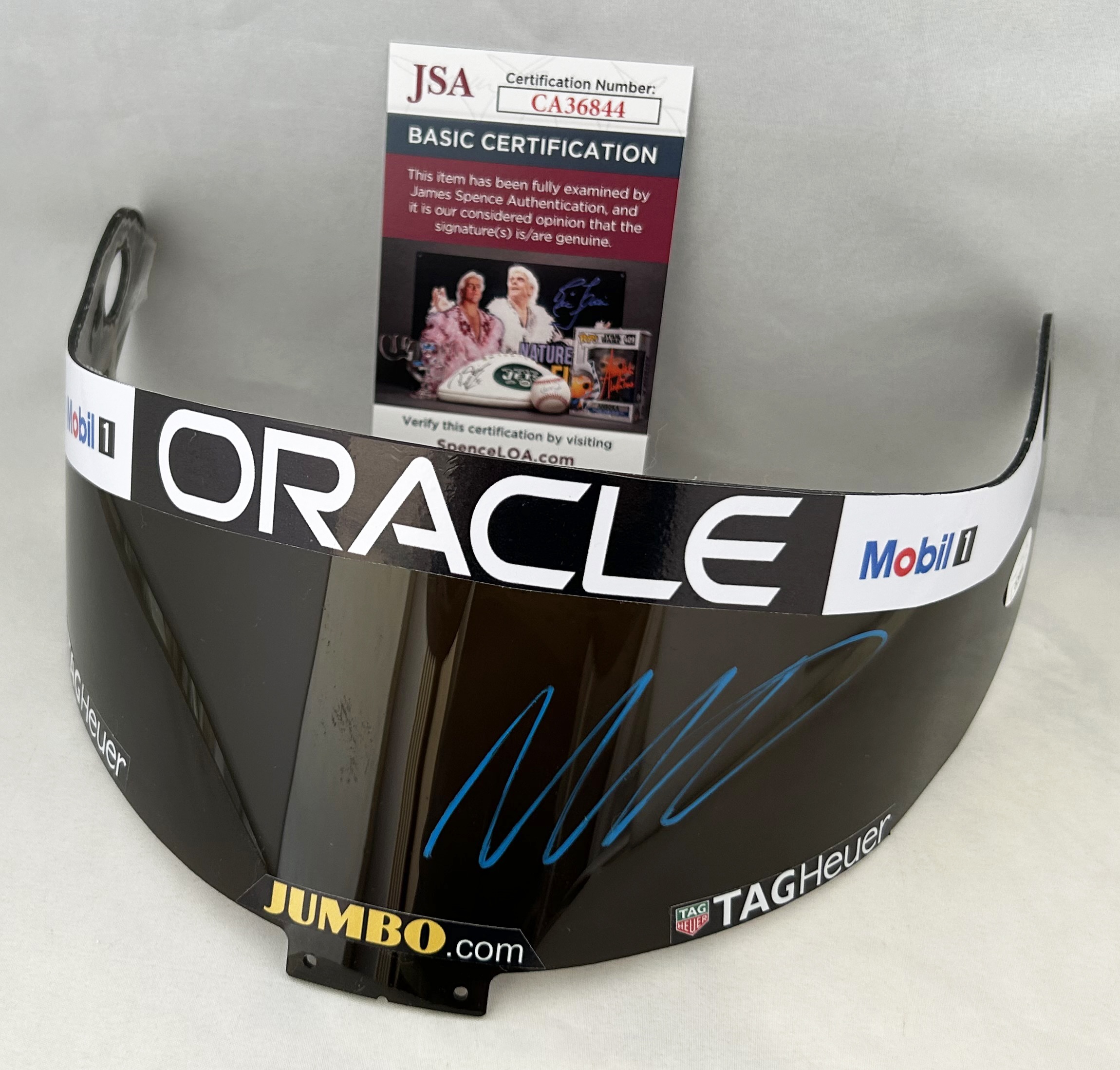 Max Verstappen Signed Visor Full Size 1:1 Red Bull Formula 1 F1 JSA 2 ...