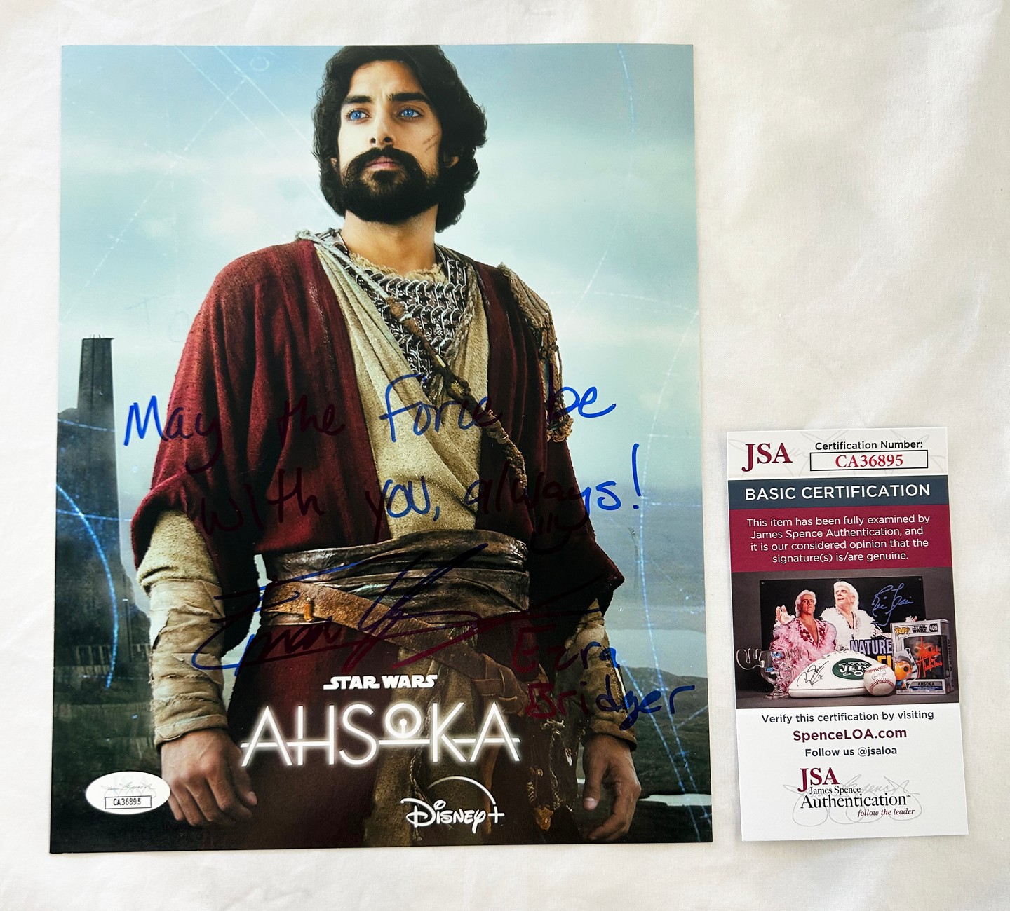 Eman Esfandi Signed 8x10 Photo JSA Star Wars Ahsoka - Memorabilia For Less