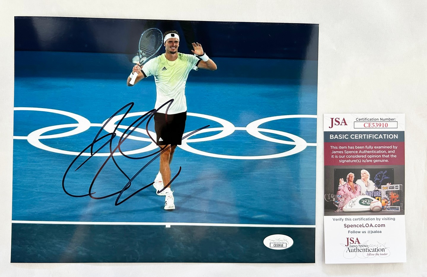 Alexander Zverev Signed 8x10 Photo 2020 Tokyo Olympics Gold JSA ...