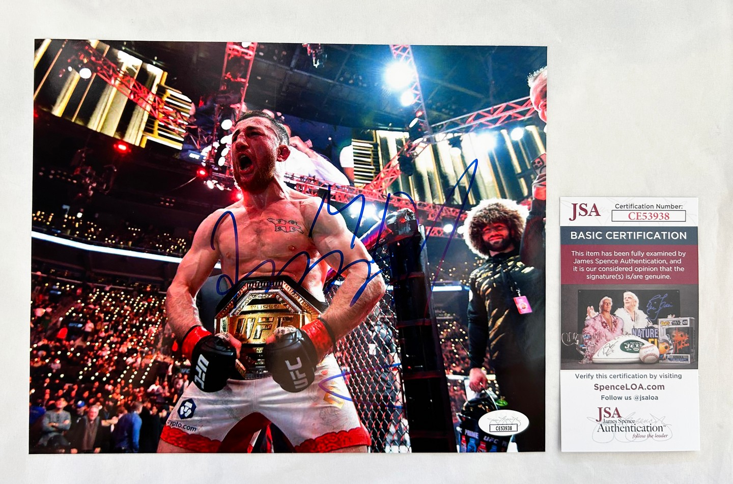 Merab Dvalishvili Signed 8x10 Photo UFC JSA 5 - Memorabilia For Less