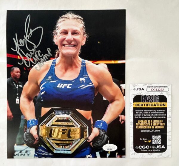 Kayla Harrison Signed 8x10 Photo JSA - Memorabilia For Less