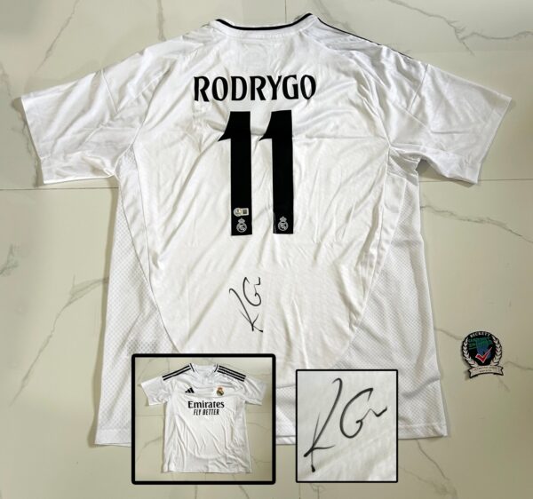 Rodrygo Signed Jersey Real Madrid Brasil Beckett BAS 2 - Memorabilia ...