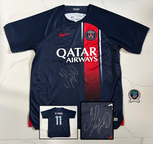 Angel Di Maria Signed Jersey PSG Beckett BAS - Memorabilia For Less