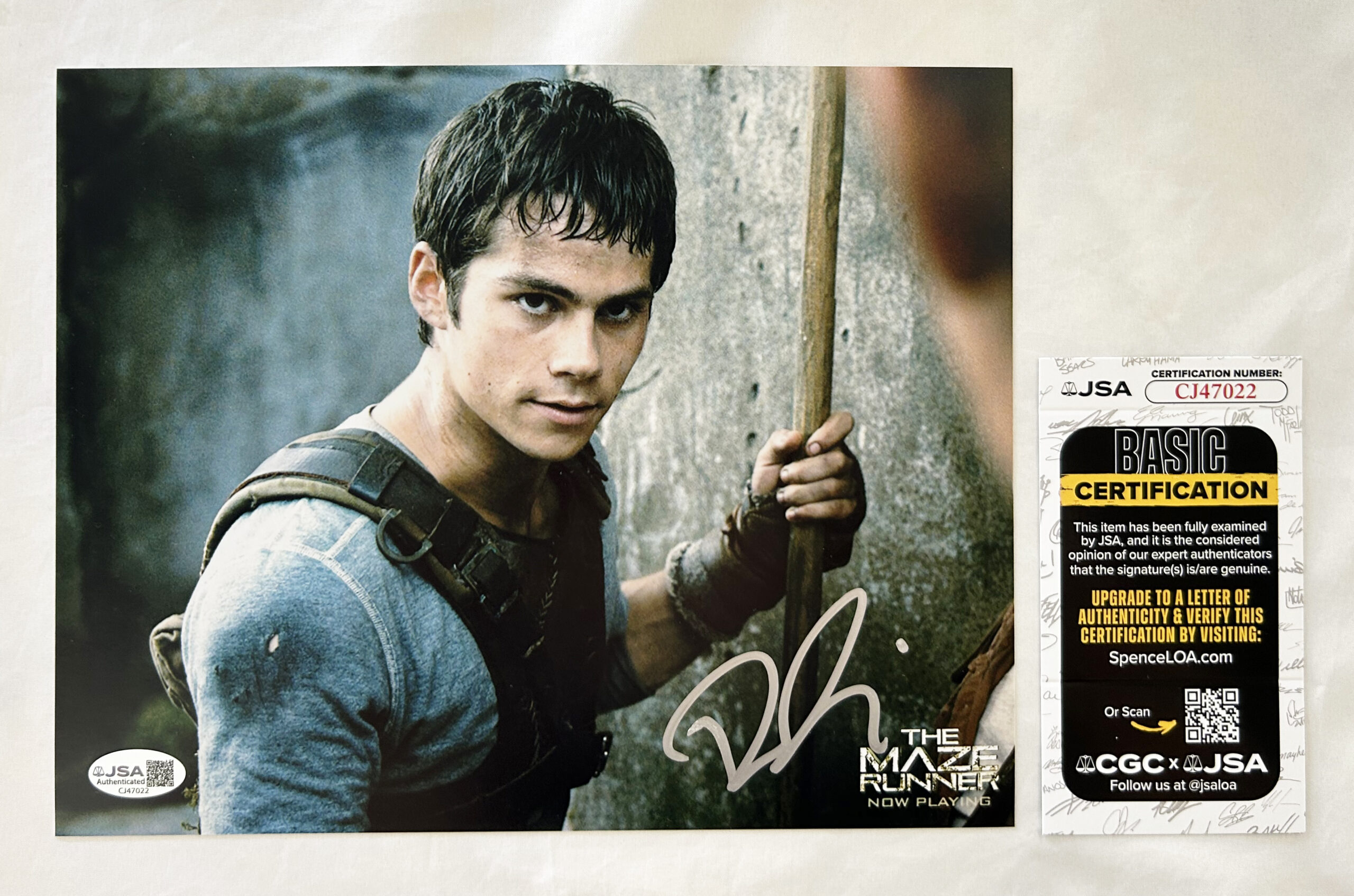 Dylan O'Brien Signed 8x10 Photo The Maze Runner JSA - Memorabilia For Less